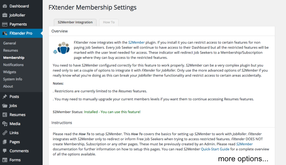 FXtender Pro JobRoller Plugin