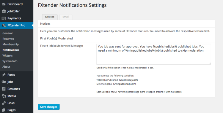 FXtender Pro JobRoller Plugin