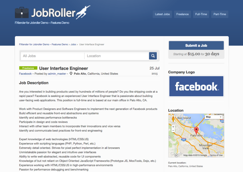 FXtender Pro JobRoller Plugin