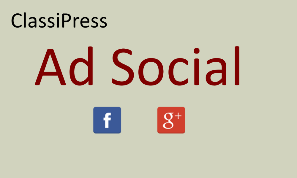 ClassiPress Ad Social WordPress Plugin